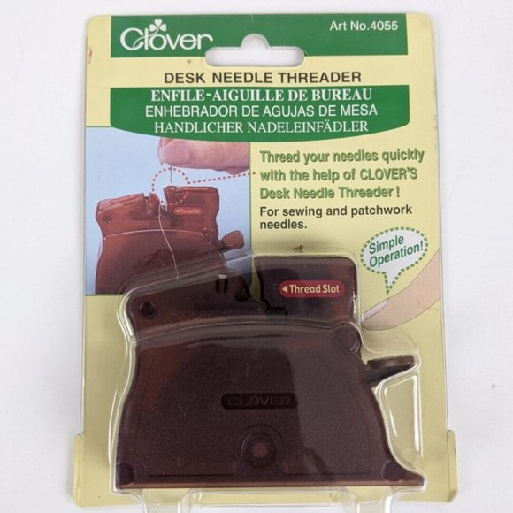 Clover | Office | Vtg Clover Desk Needle Threader 455 For Fabric Craft ...